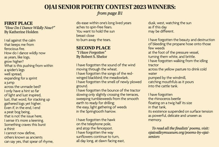 Sunset Poetry shines light on seniors’ stories | Culture ...