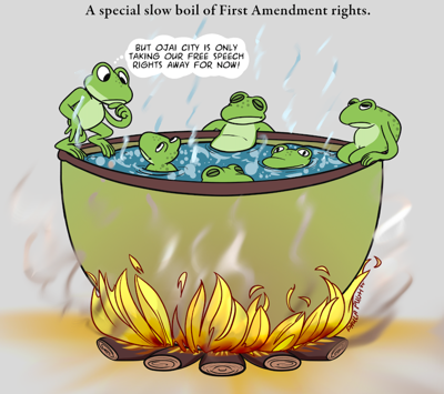 Ojai residents on slow boil | Editorial Cartoon | ojaivalleynews.com