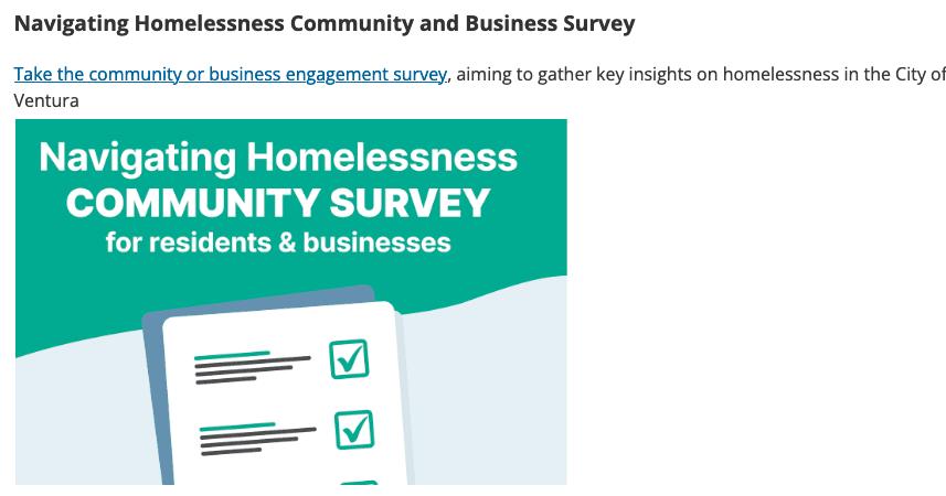 Ventura residents and business people asked to take survey about ...