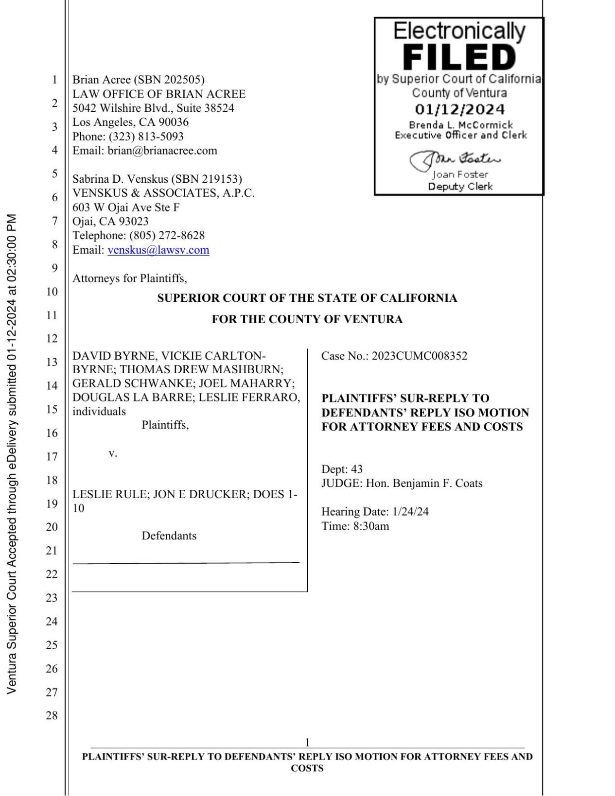 Attorney’s fees awarded in SLAPP suit that is pending on appeal | Crime ...