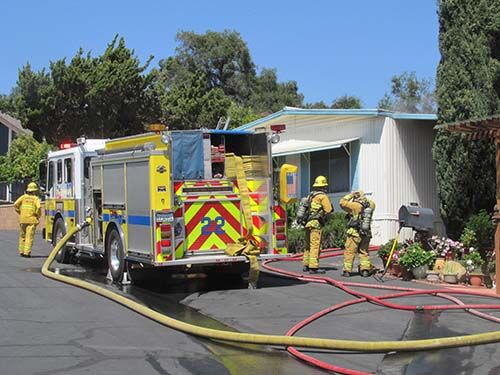 Firefighters put out Mira Monte mobile home fire | News ...