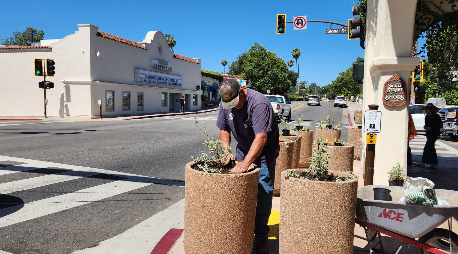 Concrete ‘safety pots’ installed at Arcade crosswalks | News ...