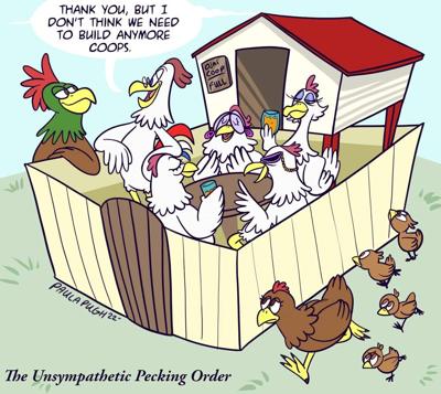 Pecking Order | Editorial Cartoon | ojaivalleynews.com