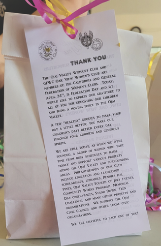 Starfleet of women’s clubs spreads gratitude to OUSD staff on ...