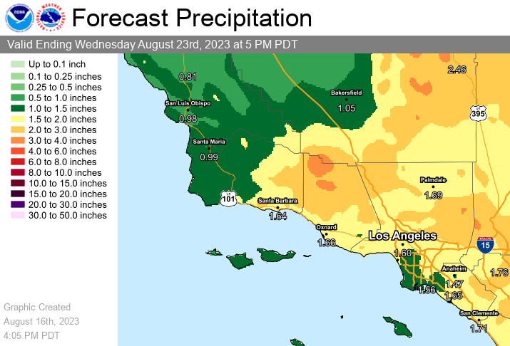 Rare Hurricane Hilary on track to soak Ojai Valley | News ...