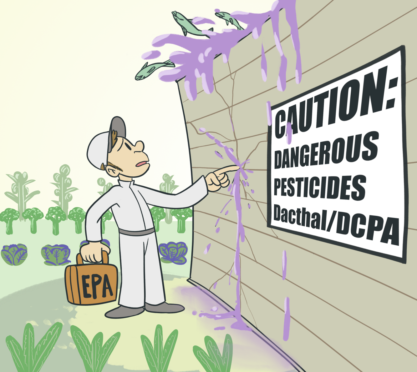 Caution: Dangerous pesticides - Dacthal / DCPA | Editorial Cartoon ...