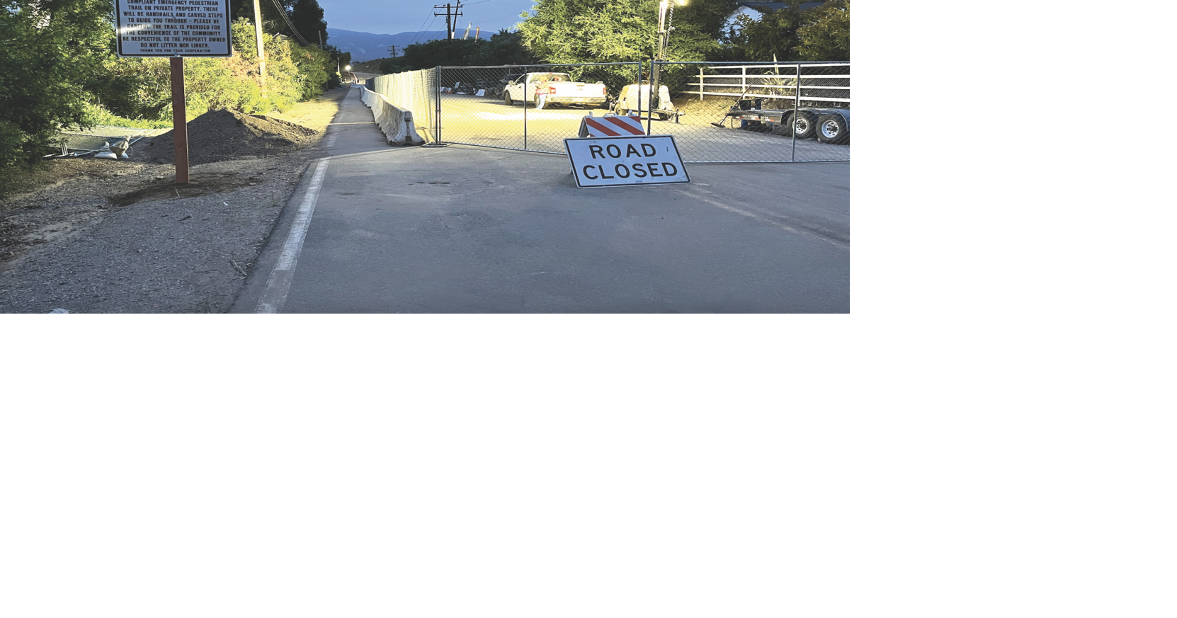 Highway 150 slide footpath opens | News | ojaivalleynews.com