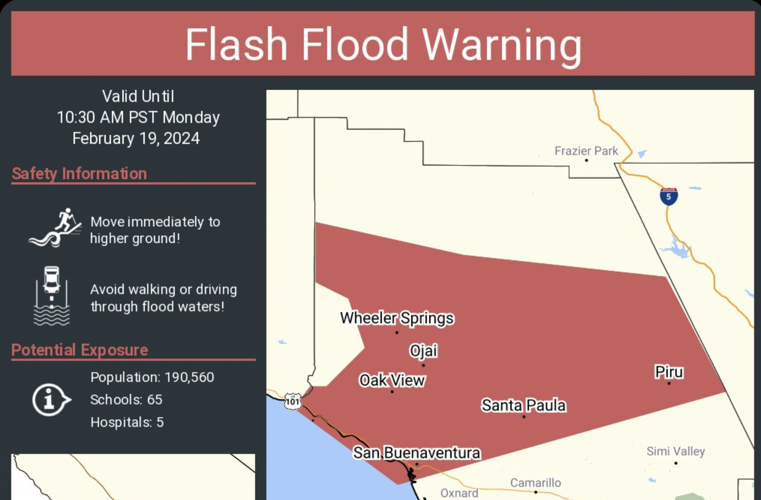 Flash flood warning and road closures in effect | County ...