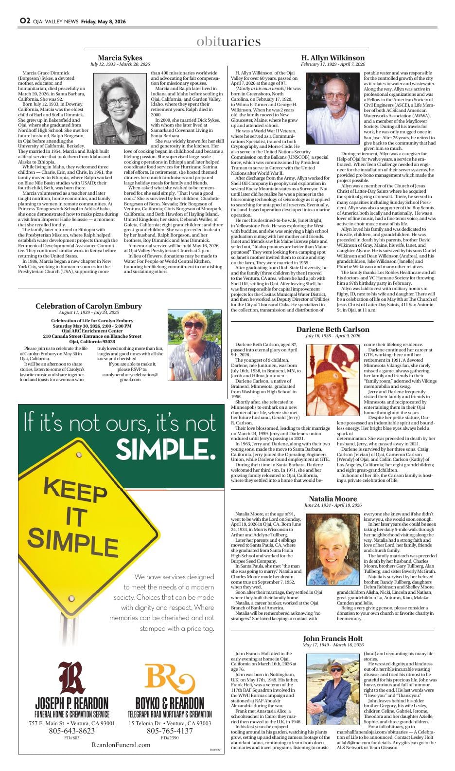 Page 2026-0507_001 | e-Edition | ojaivalleynews.com