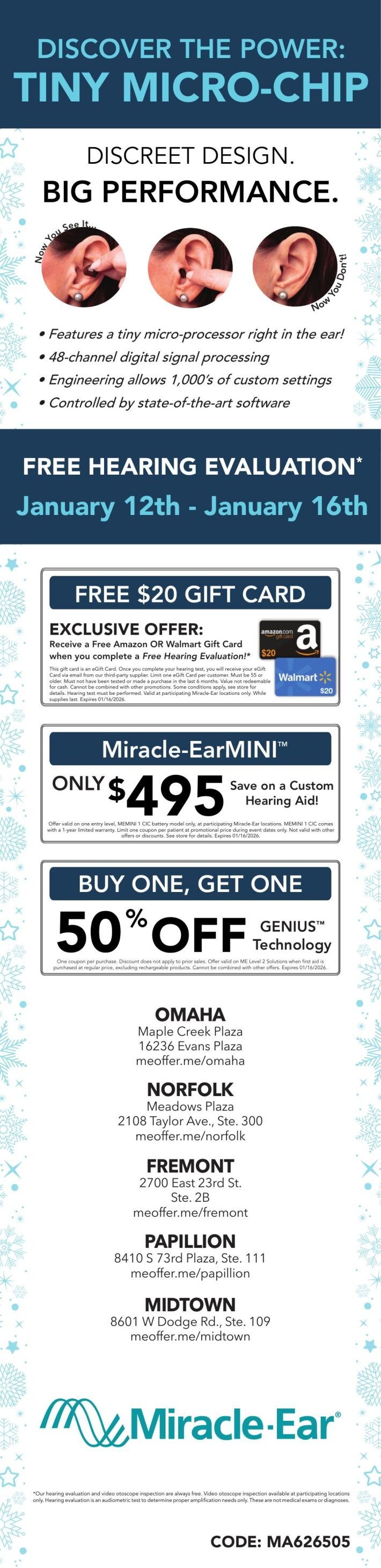 MIRACLE EAR/IOWA HEARING ASSOCIATES