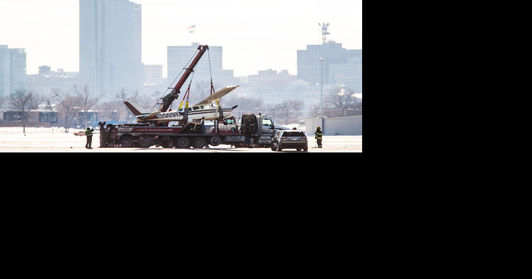 No one injured after small plane skids to a stop at Omaha's Eppley Airfield