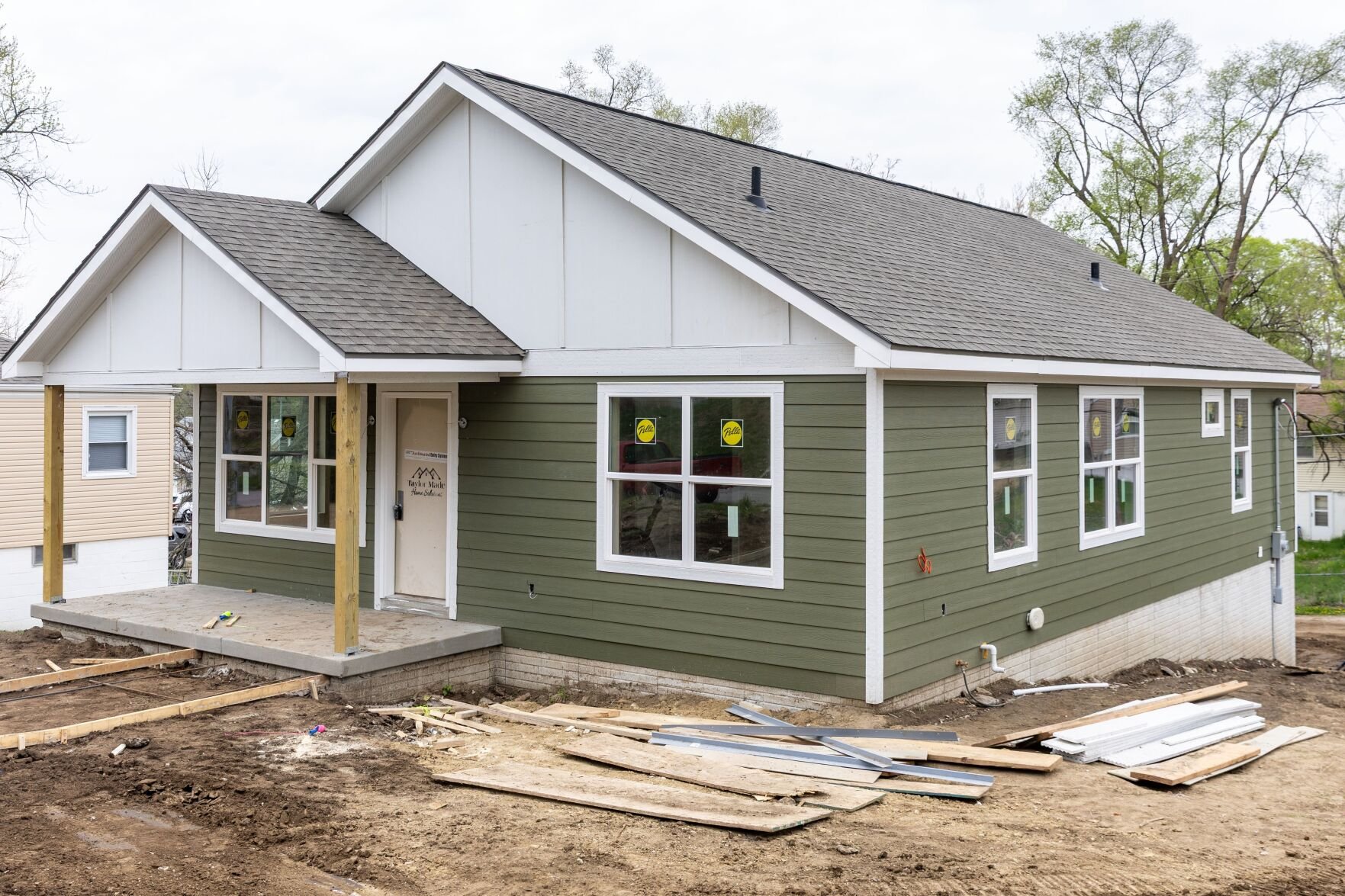 OPS high school students build a house in Omaha