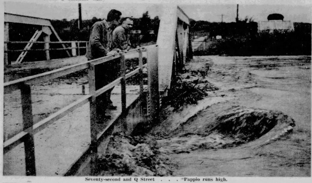 Omaha's Papillion Creek flooded early and often