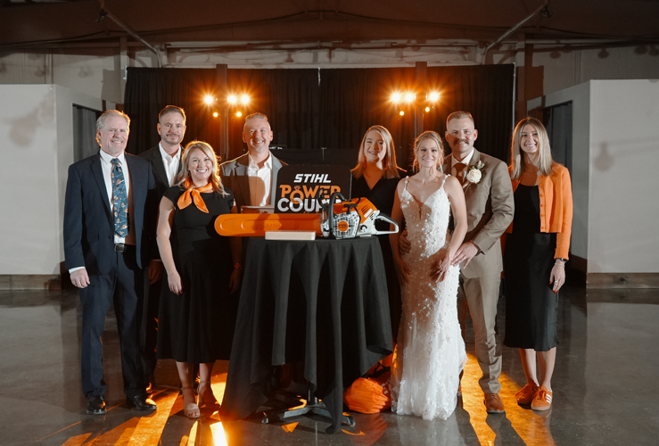 Omaha couple wins Stihl Power Couple wedding contest