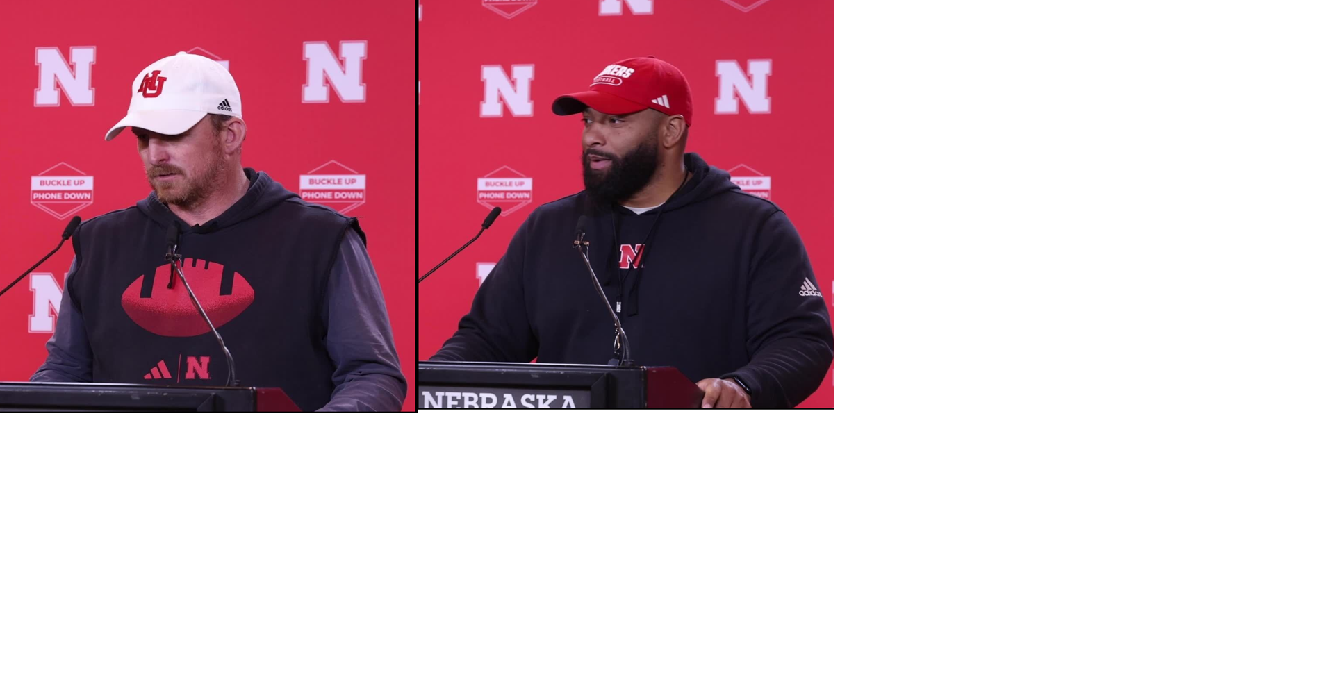 Watch Nebraska offensive coaches full press conferences