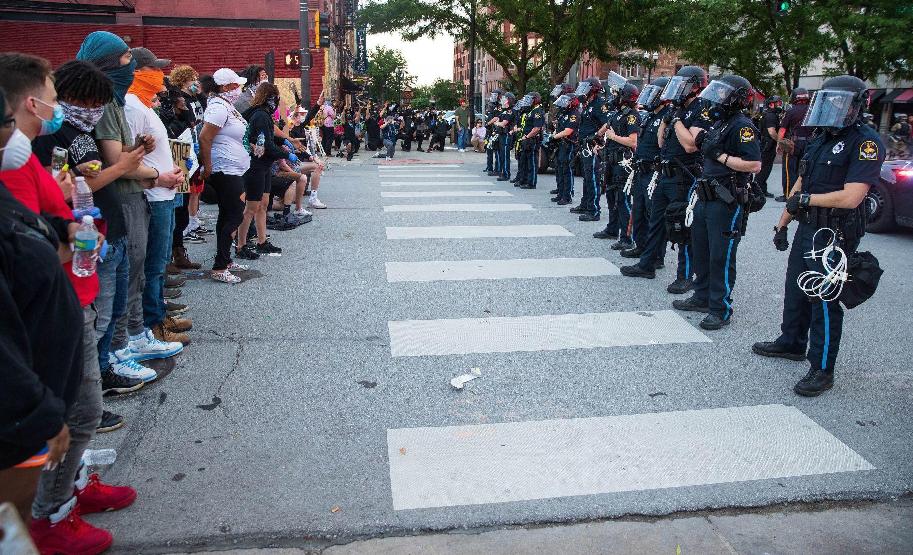 Photos: Third night of protest in Omaha amid a new curfew