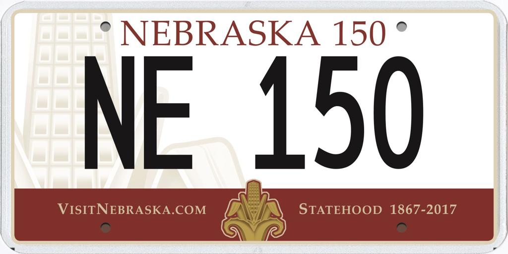 New license plate celebrates Nebraska's 150 years as a state - Omaha ...