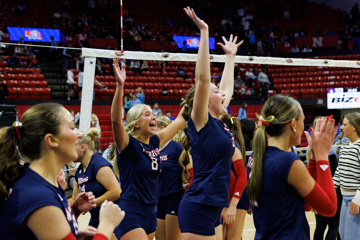 Norris wins the Class B state volleyball title in four sets