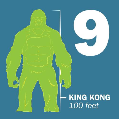 Infographic: How the Meg shark compares in size to other movie monsters