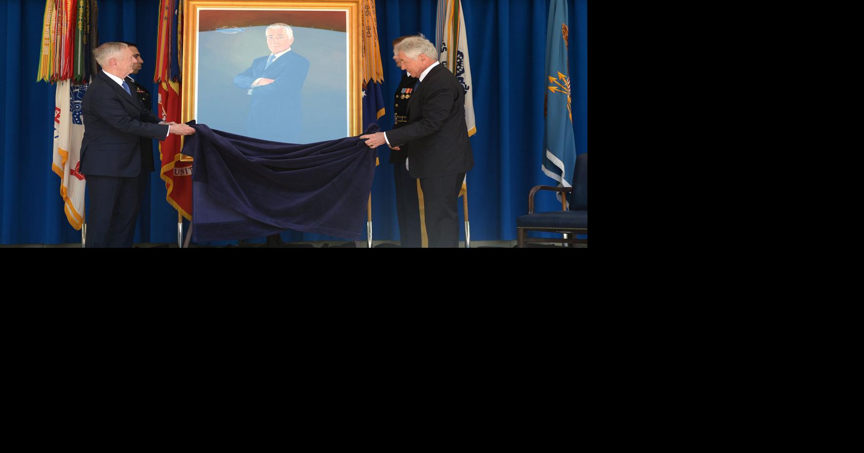 Portrait of Chuck Hagel to be unveiled Friday at the Pentagon. The ...