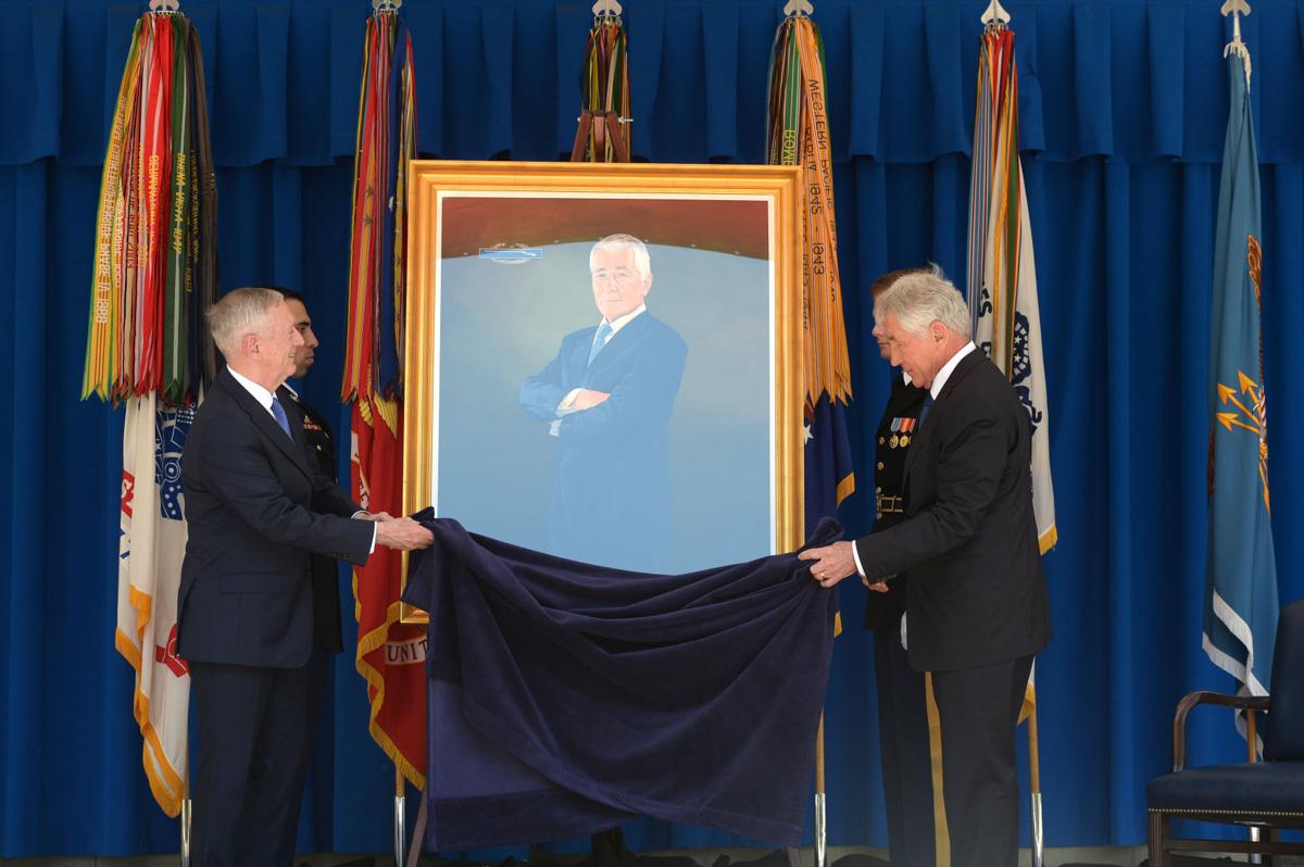 Portrait of Chuck Hagel to be unveiled Friday at the Pentagon. The ...