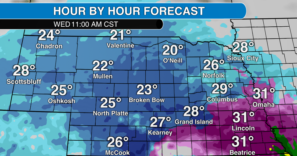 Winter storm sweeping across Nebraska; here's the latest forecast