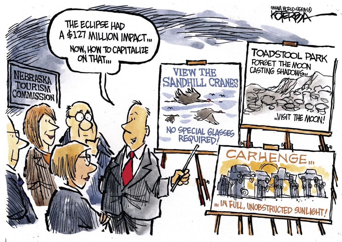 Jeff Koterba's Oct. 18 cartoon: Nebraska's new tourism strategy