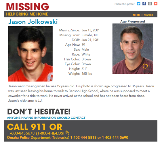 Family of Omaha man who disappeared 20 years ago plans memorial event