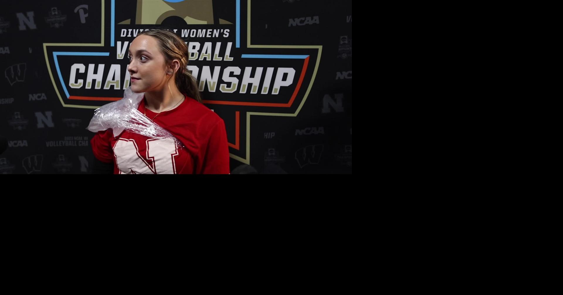 Nebraska's Laney Choboy ahead of the 2023 NCAA Volleyball Championship