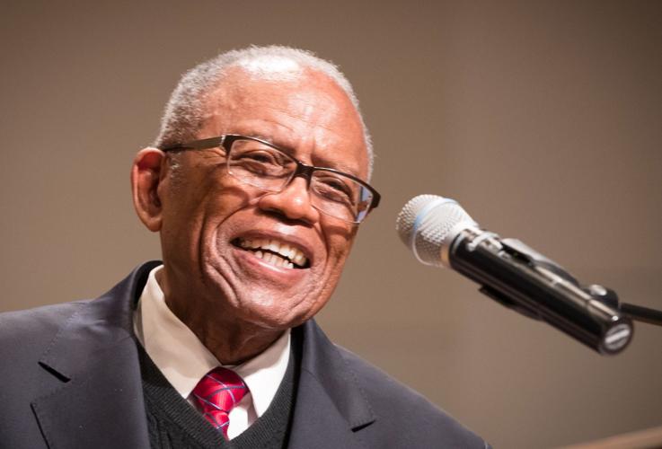 Civil rights leader Fred Gray shares his story at MLK Jr. Unity Service