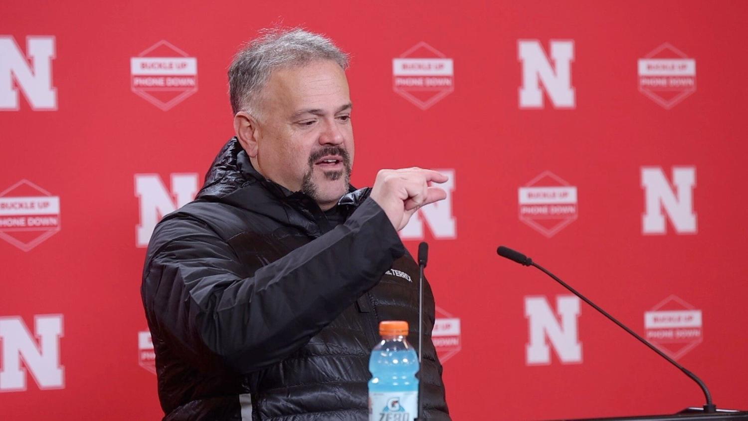 Matt Rhule's press conference after Nebraska vs. Iowa
