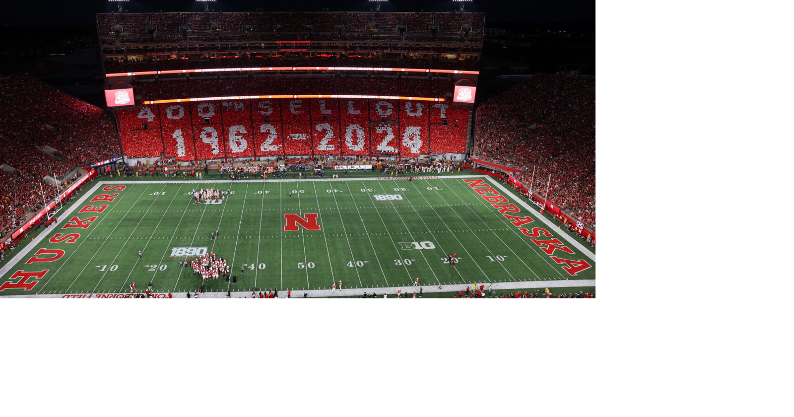 Memorial Stadium celebrates Nebraska's 400th sellout in style on ...