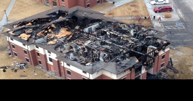 UNO dorm badly damaged by fire to be rebuilt, may be ready for fall