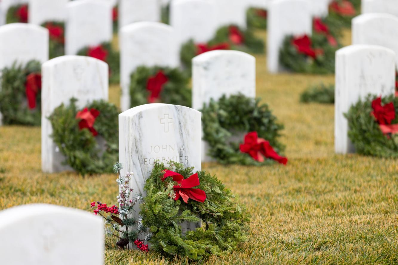 Hundreds honor veterans through Wreaths Across America event at Omaha ...