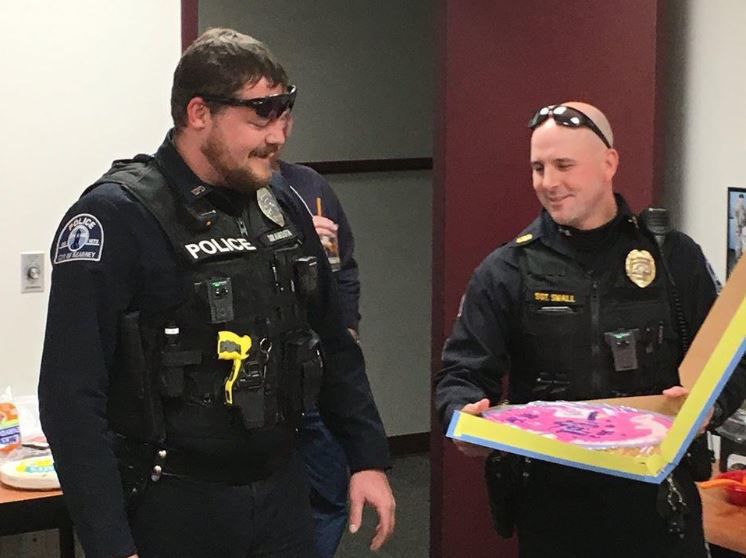 Kearney police officer witnesses a birth on his first day on the job