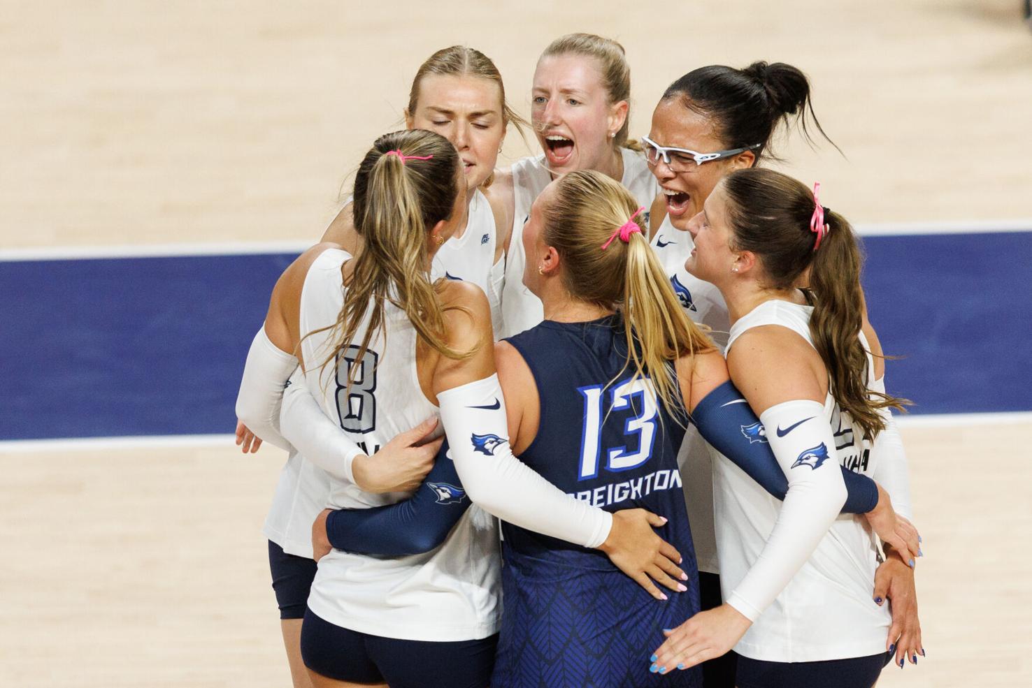 No. 13 Creighton volleyball to five-set win over UC Santa Barbara