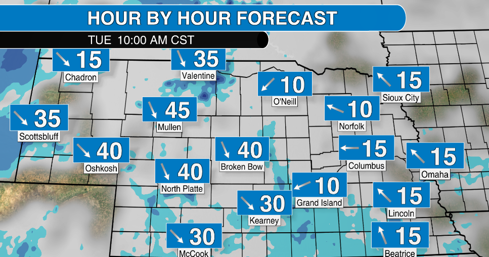 Forecast: More snow and wind through Wednesday in Nebraska