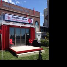 Steel shipping container turned into luxury tailgating party for Husker ...