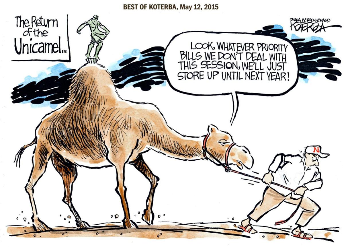 The best of Jeff Koterba's cartoons: The Unicamel returns