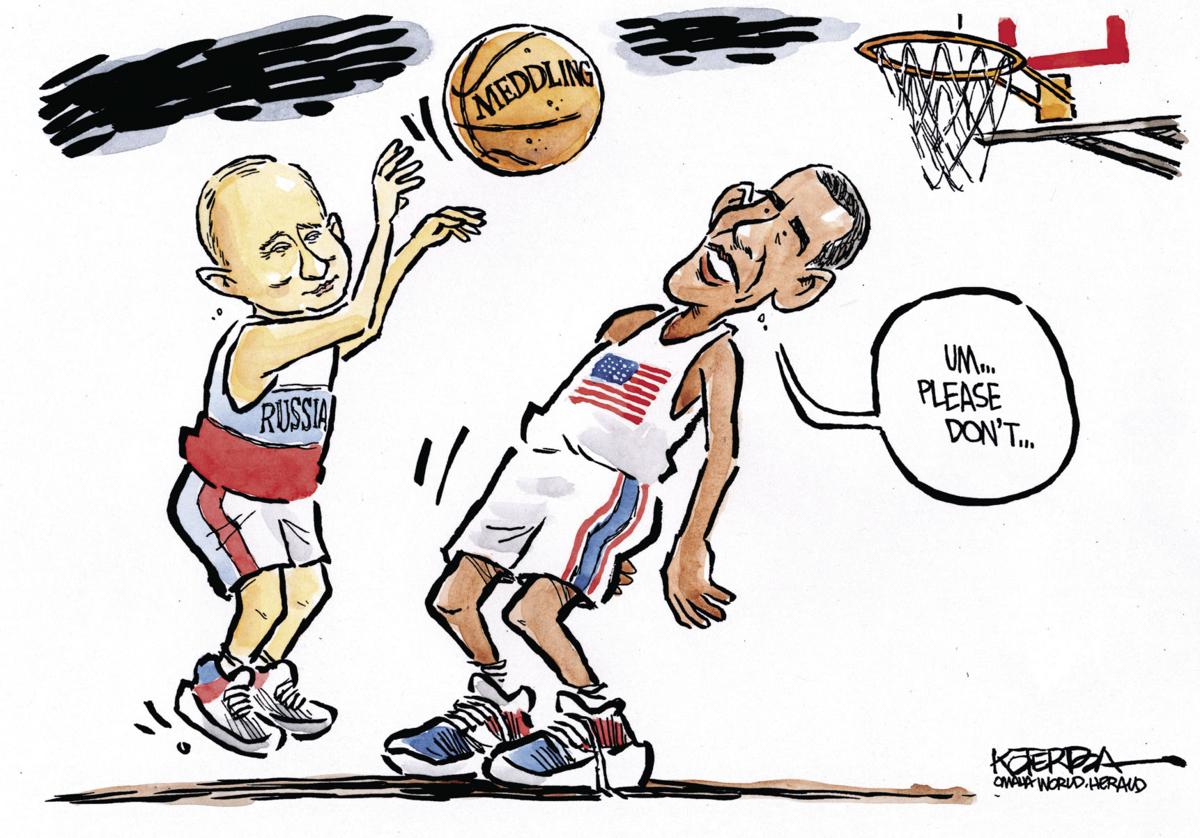 Jeff Koterba's June 27 cartoon: Obama plays defense