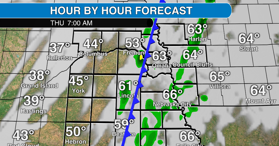 Record breaking warmth today in southeast Nebraska, but a strong cold ...