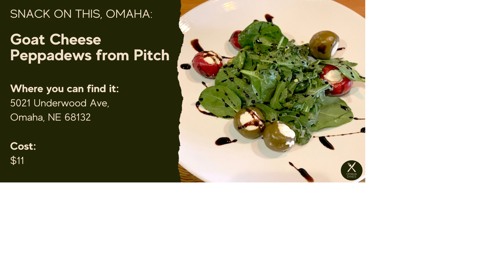 Snack on this, Omaha: Goat Cheese Peppadews from Pitch
