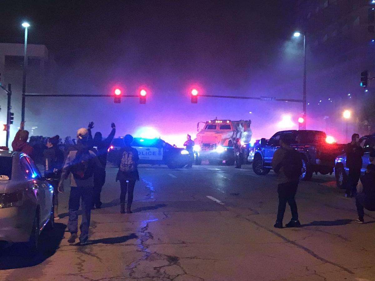 72nd and Dodge shut down as tear gas, protesters fill streets; Omaha ...