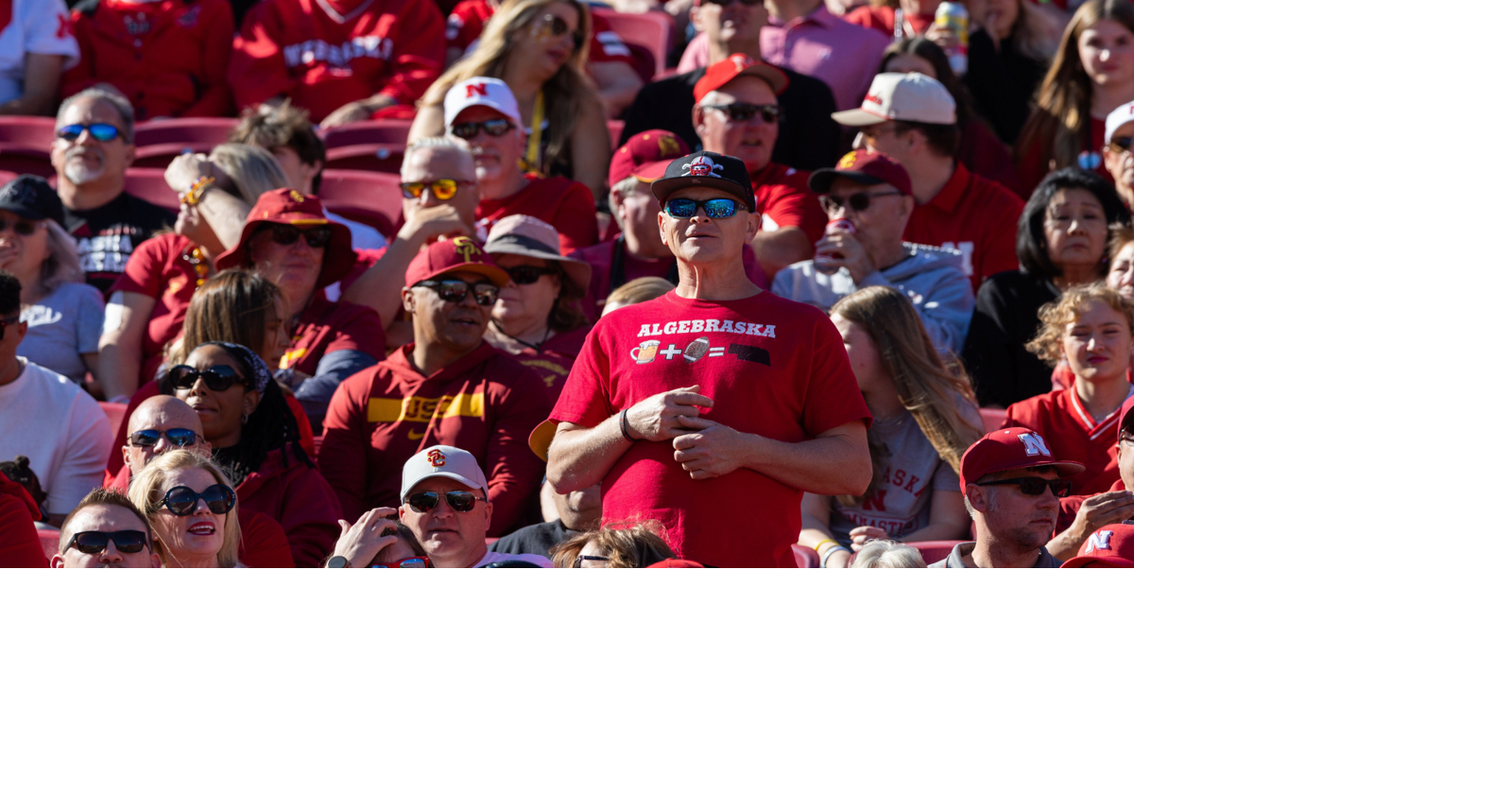 Nebraska's Sea of Red takes over Los Angeles Coliseum: 'We are everywhere'