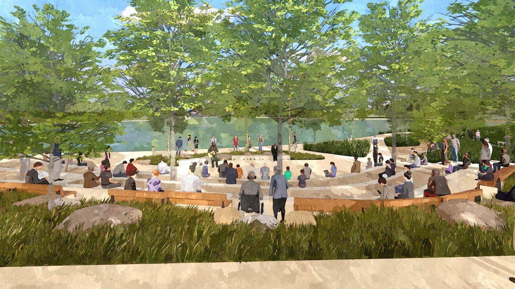 Omaha's downtown riverfront parks 'come to life' in latest images ...
