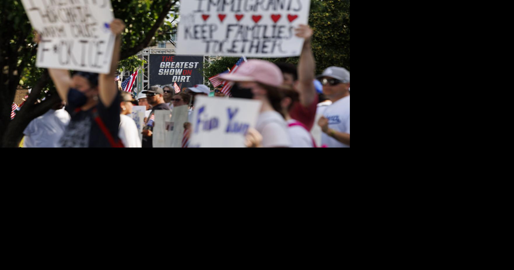Photos: Immigration protests in downtown Omaha
