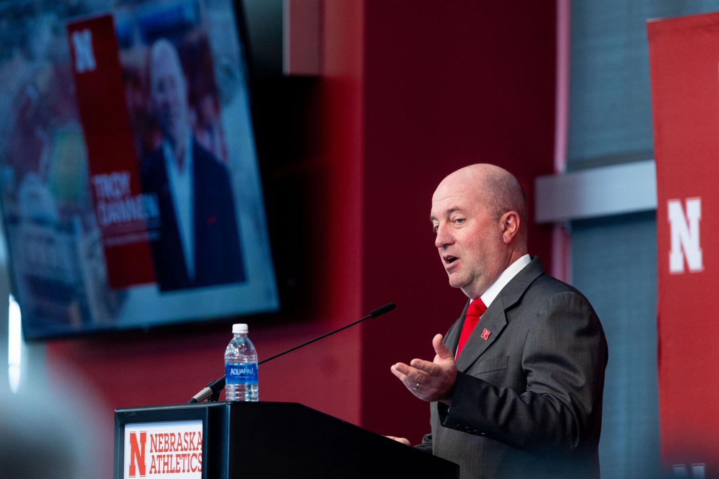 Photos: Nebraska Athletic Director Troy Dannen introduced in Memorial ...