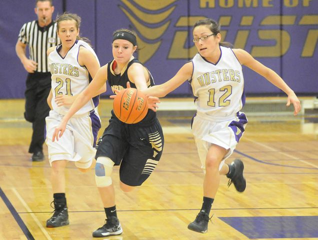 Duster girls run down Dukes, win in OT