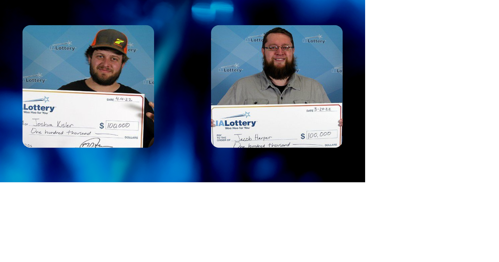 Double the luck: Two $100,000 lottery winners at Glenwood Casey's
