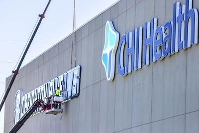New Creighton sign installed outside CHI Health Center